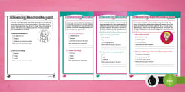 Reading Comprehension Inferencing Picture and Question Cards