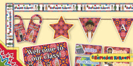 Ramadan Display Bunting | Ramadan Classroom Decoration | RE