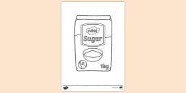 FREE! - Powdered Sugar Colouring | Colouring Sheets - Twinkl