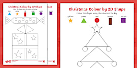 Christmas 2D Shape Activity | Math | Twinkl USA
