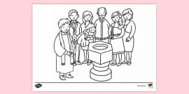 Infant Baptism: Features Worksheet / Worksheet - Twinkl