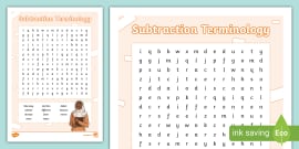 Division Terminology Word Search (teacher made) - Twinkl