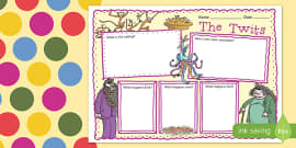 FREE! - Word Mat to Support Teaching on The Twits - Twinkl