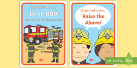 Fire Drill A4 Display Poster