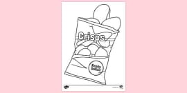 FREE! - Crisp Advert Colouring | Colouring Sheets - Twinkl