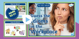 Guess the Idiom PowerPoint – Idiom Games ESL Resource
