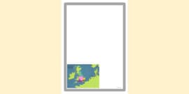 FREE! - Simple Blank British Empire Map Page Border | Twinkl