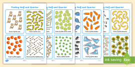 What is a Quarter? Quarters Activity Cut-Outs - - Twinkl