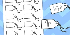 Price Tag Template (teacher made) - Twinkl