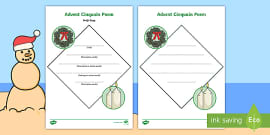 Advent Acrostic Poem (Teacher-Made)