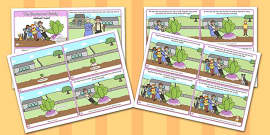 Enormous Turnip Story Sequencing (4 per A4) (teacher made)