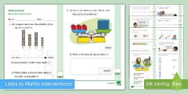 Year 2 Maths Measurement Activity Booklet (teacher made)