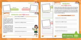 Worksheet For Similarities And Differences Activities