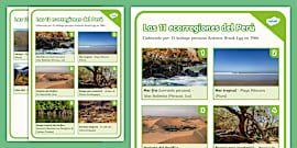 Afiche: Mapa de las 8 regiones naturales del Perú | Twinkl