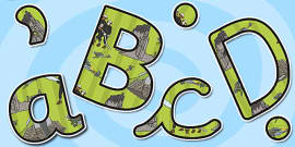 FREE! - Camouflage Display Lettering (Teacher-Made) - Twinkl