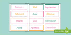 Days of the Week Flashcards Indonesian (teacher made)