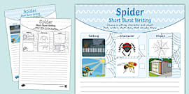 Butterfly Short Burst Writing Template (teacher made)