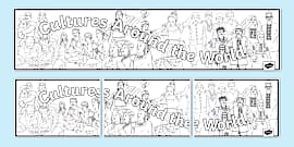 FREE! - Culture Colouring Page | Colouring Sheets - Twinkl