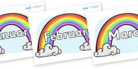 👉 Month and Year Rainbow Poster (teacher made)