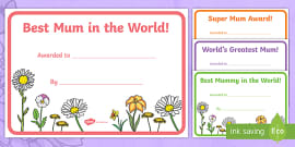 FREE! - Paper Flower Templates for Mother's Day - Twinkl