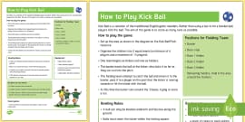 Kick Ball Activity Pack - PE Curriculum Aims KS2 - Twinkl