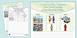 Community Helpers Themed Simple Sentences