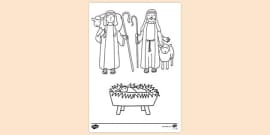 FREE! - Wise Men Visit Jesus Colouring Page | Colouring Sheets