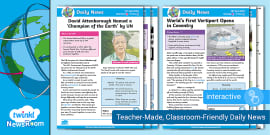 NewsRoom KS2 April News Magazine - April 2022 (teacher made)