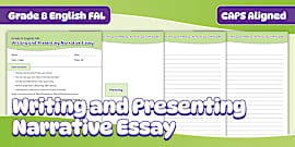 Grade 7 English FAL Writing Activity: Narrative and Descriptive Paragraphs