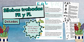 Dictados: Sílabas trabadas DR y TR