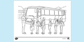 FREE! - FREE! - Coach Colouring Sheet (teacher made)