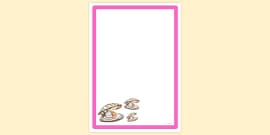FREE! - Simple Blank Fossils Page Border | Page Borders | Twinkl