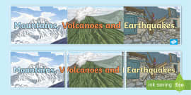 Volcano Bingo - Twinkl - Geography (teacher made) - Twinkl