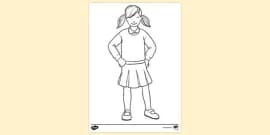 Colour Your School Uniform Colouring Cards | Twinkl Party