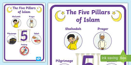 The Five Pillars of Islam Cut and Paste Matching Activity
