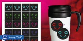 😊 Starry Face | Rainbow | Star Emoji Stickers - Twinkl