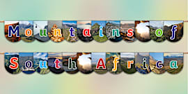 South Africa Flag Display Bunting (teacher made) - Twinkl