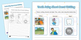 Tooth Writing Frame - KS1 (teacher made) - Twinkl