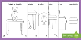 Teddy and Box Positional Language Activity (teacher made)