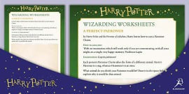 FREE! - Harry Potter Set Design Activity Sheet - Twinkl