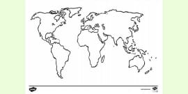 Sketch Map Colouring Sheet (teacher made) - Twinkl