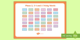 Phase 5 Tricky Words Word Mat (teacher made) - Twinkl