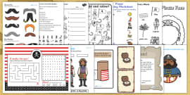 Pirates Early Writing Activities (teacher made) - Twinkl