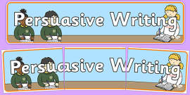Persuasive Writing Word Mat - Formal Writing Guide