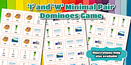 R and W Minimal Pairs - Speech Pathology - Twinkl
