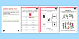 One More and One Less Game: Dice Worksheet (teacher made)