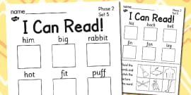 Phase 2 Tricky Words Writing Practice Worksheets - phase 2