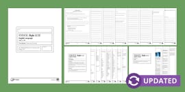 GCSE Edexcel English Language Exam Breakdown Display Posters