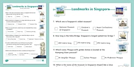 Singapore Landmarks Word Search (teacher made) - Twinkl