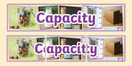 Capacity Display Posters (teacher made) - Twinkl